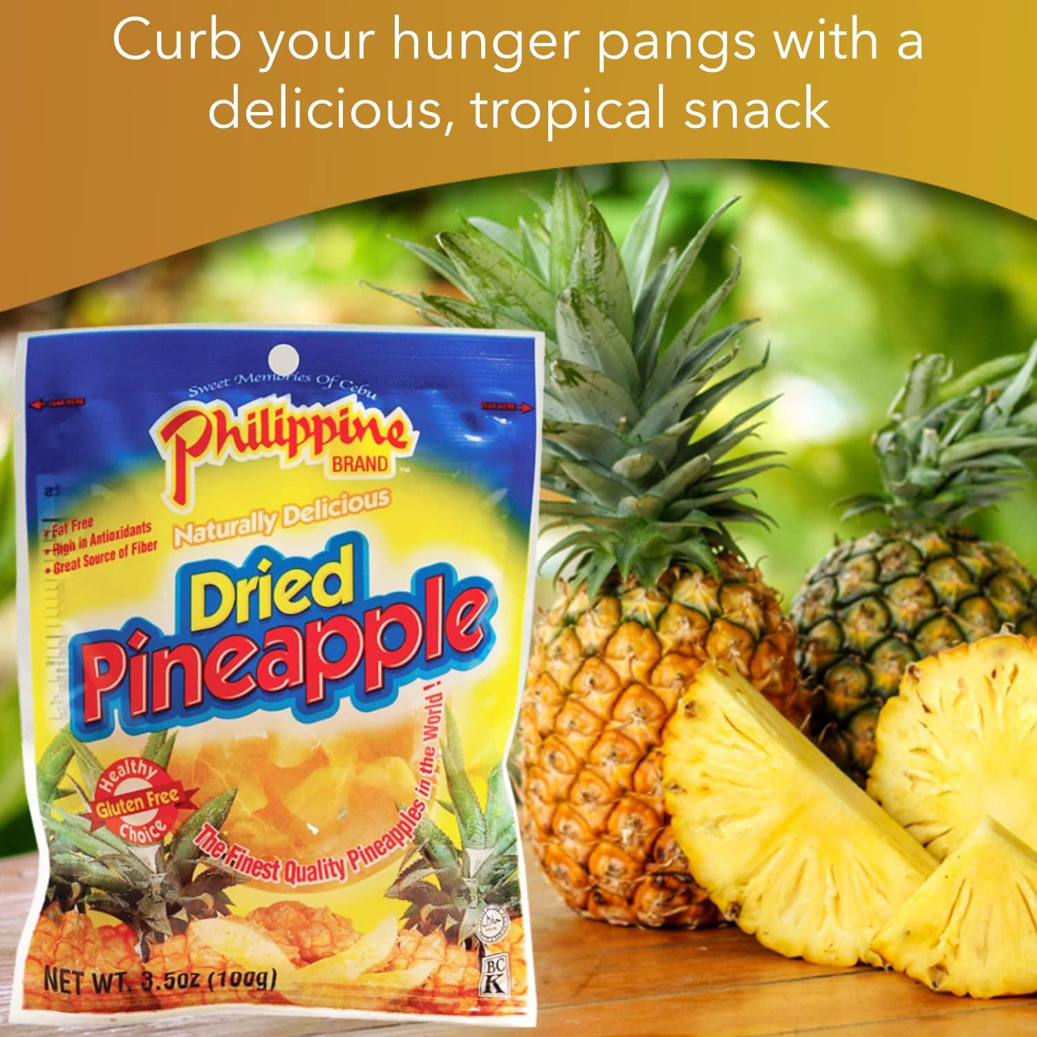 Philippine Dried Pineapple 3.5 Oz - Pack of 5 | Premium Quality Snack | Buy Now with Express ...
