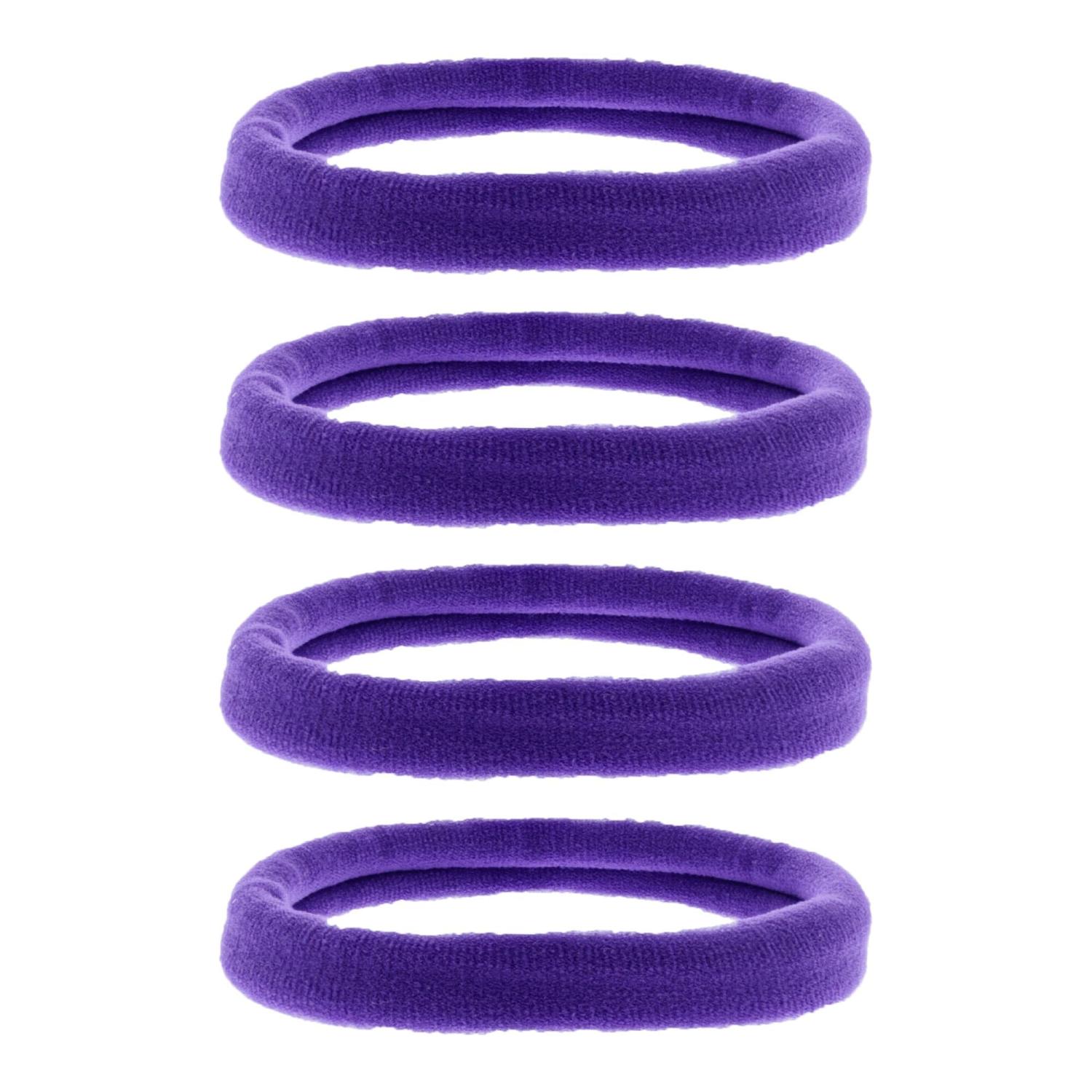 Zac's Alter Ego Set of 4 Very Large Purple Jersey Endless Hair Elastics ...