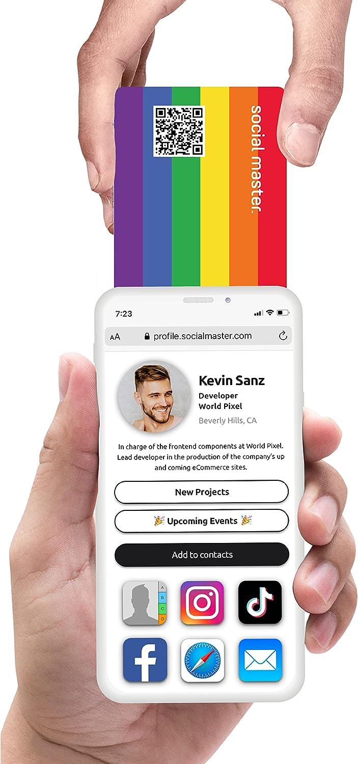 Social Master NFC Digital Business Card - Instant Contact & Social ...