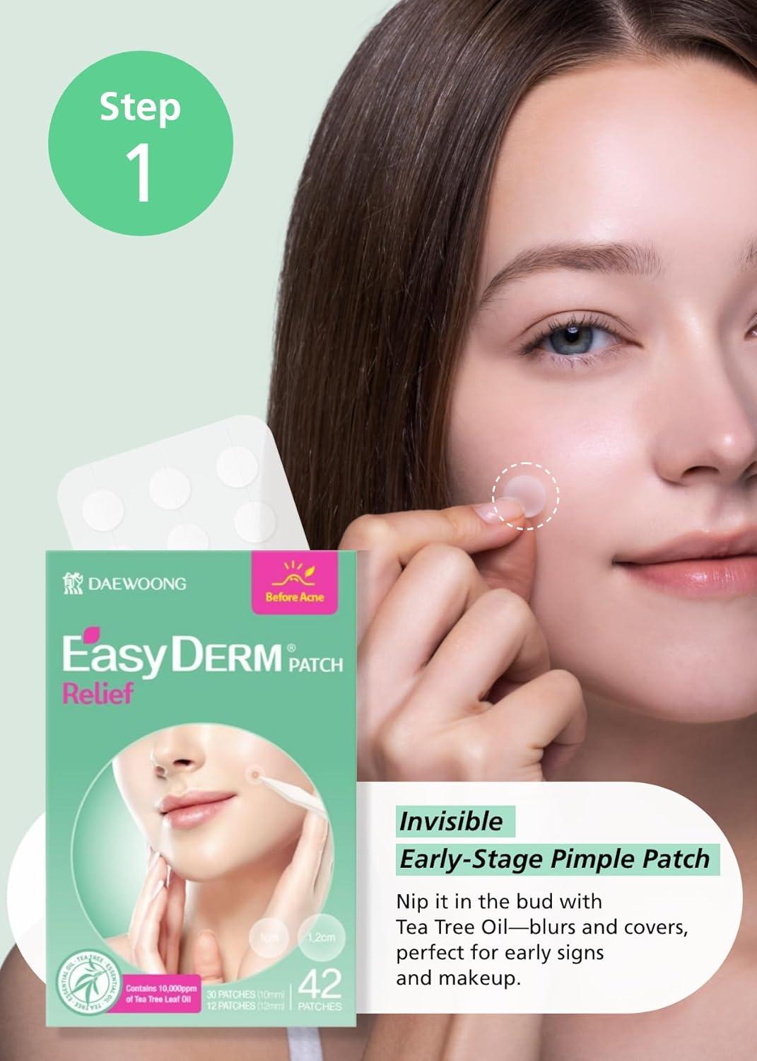 EasyDerm 3-Type Pimple Patch Gift Set | Korean Acne Care Solution ...