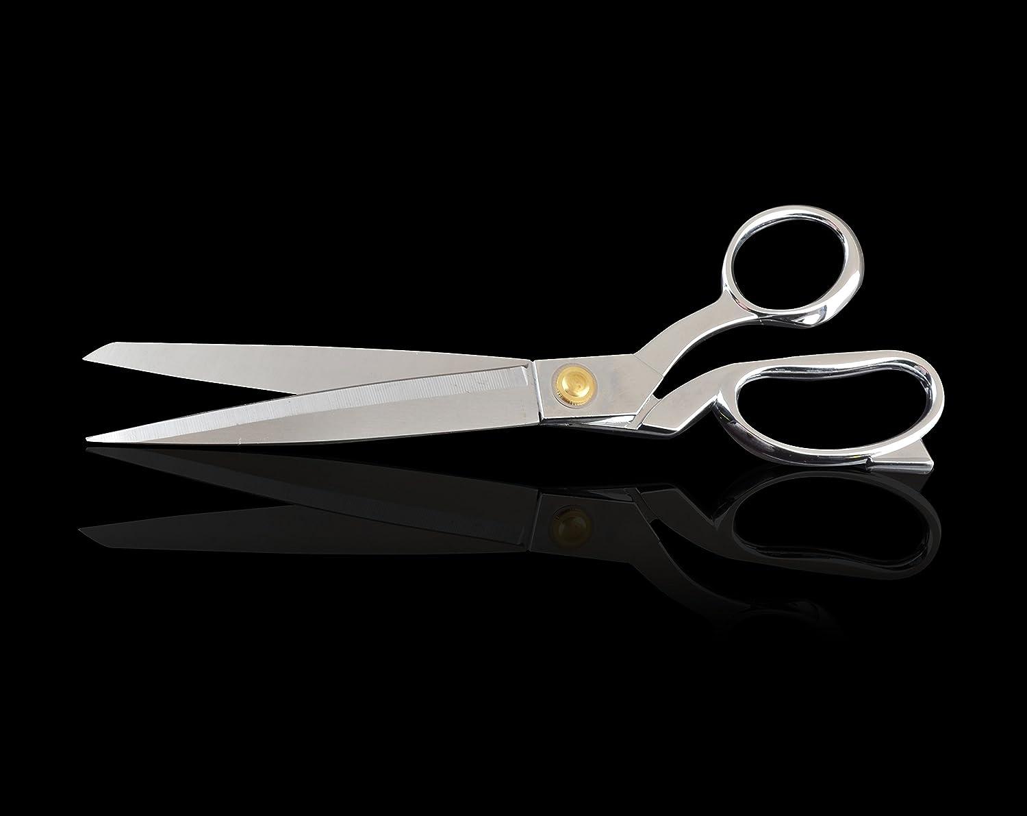 eZthings Heavy Duty 10.5 Inch Scissors for Fabric, Leather, and Raw ...