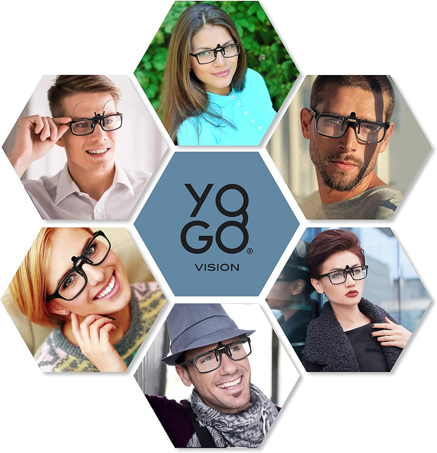 Blue Light Clip on Computer Glasses - Digital Eyestrain Relief for ...