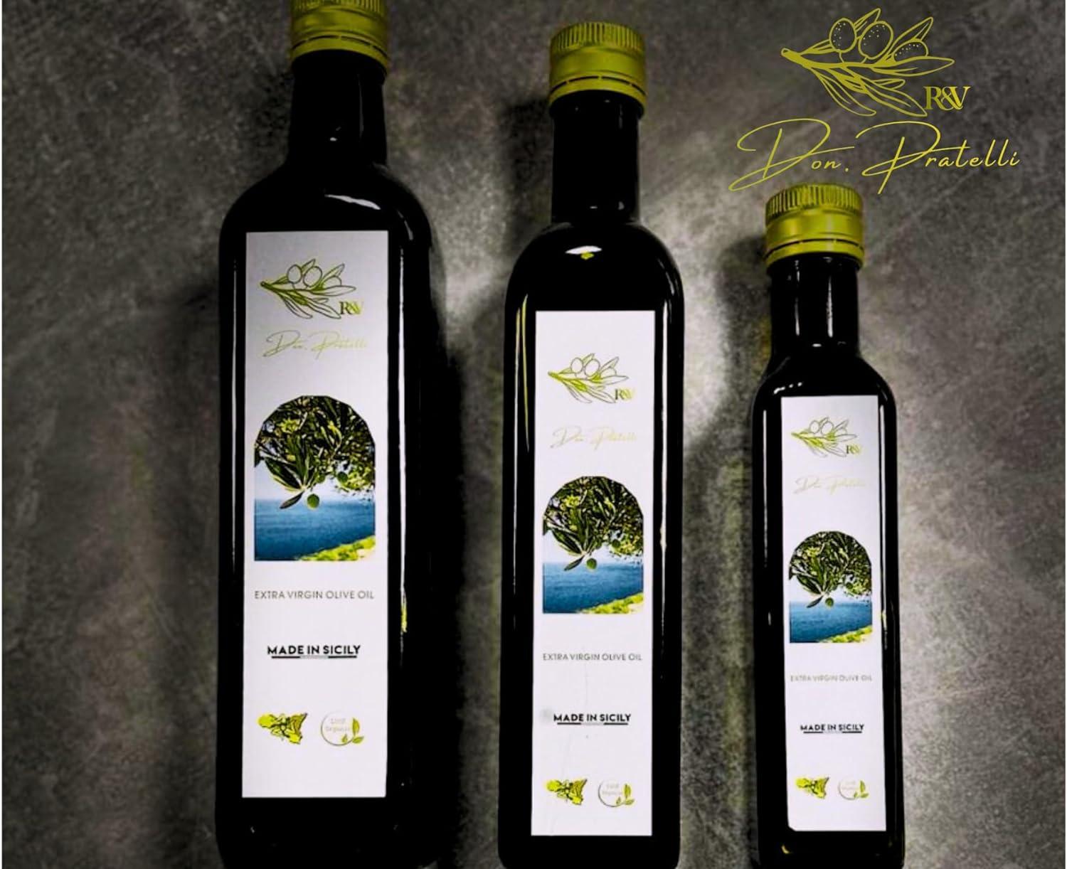 Don. Pratelli Extra Virgin Olive Oil 100% Italy Blue Edition (500 ML) Sicily Terra Nostra 500 ...