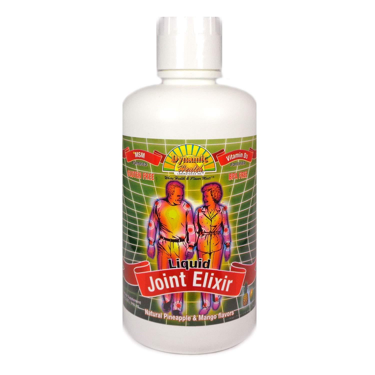 Dynamic Health Liquid Joint Elixir with Vitamin D3 - 32oz | Support ...