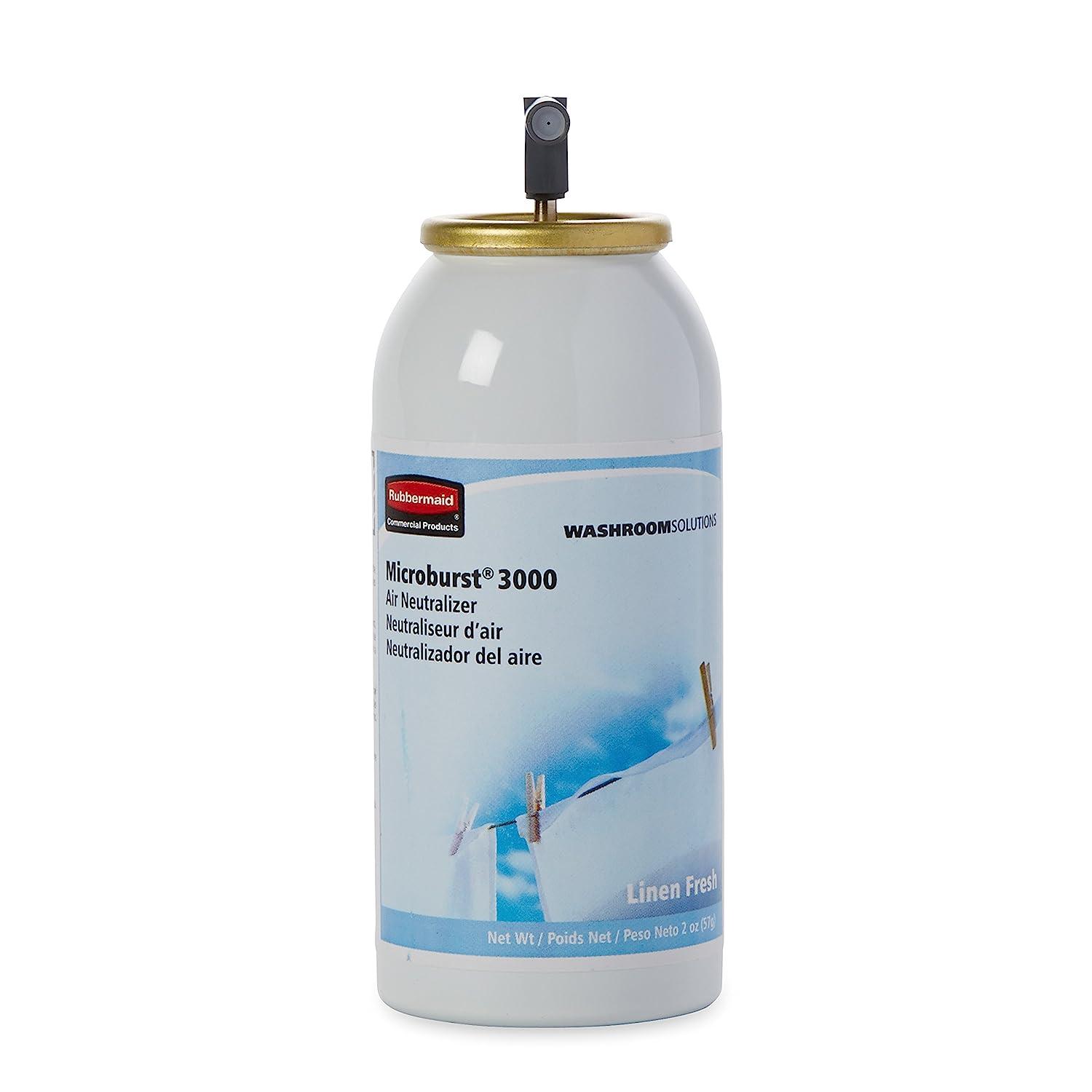Rubbermaid Commercial Microburst 3000 Refill - Linen Fresh FG4012551 ...