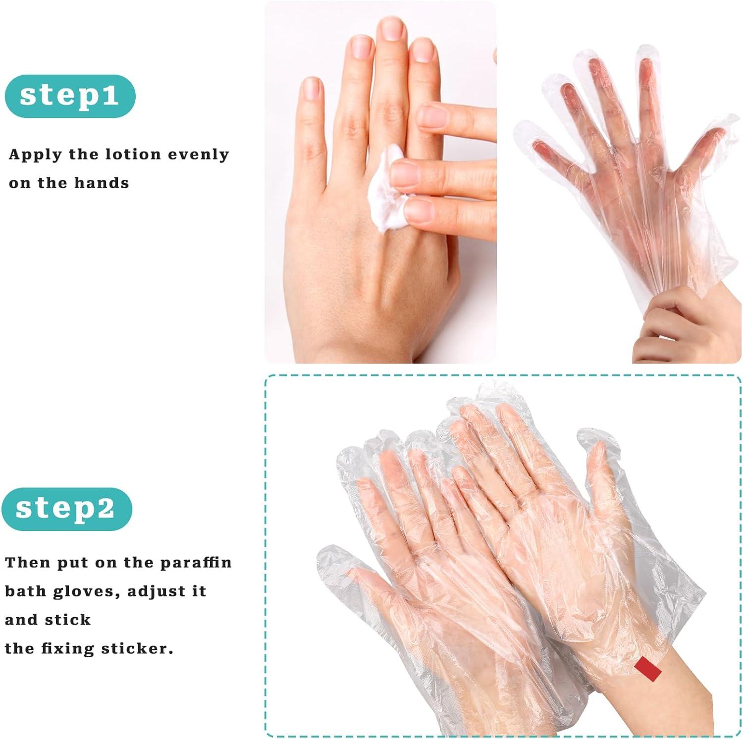 100PCS Paraffin Wax Bath Liners for Hand | Thermal Spa Glove & Mitten ...