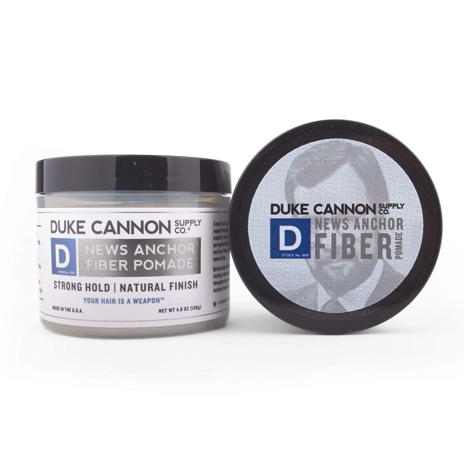 Duke Cannon News Anchor Fiber Pomade - Strong Hold, Natural Finish - 4 ...