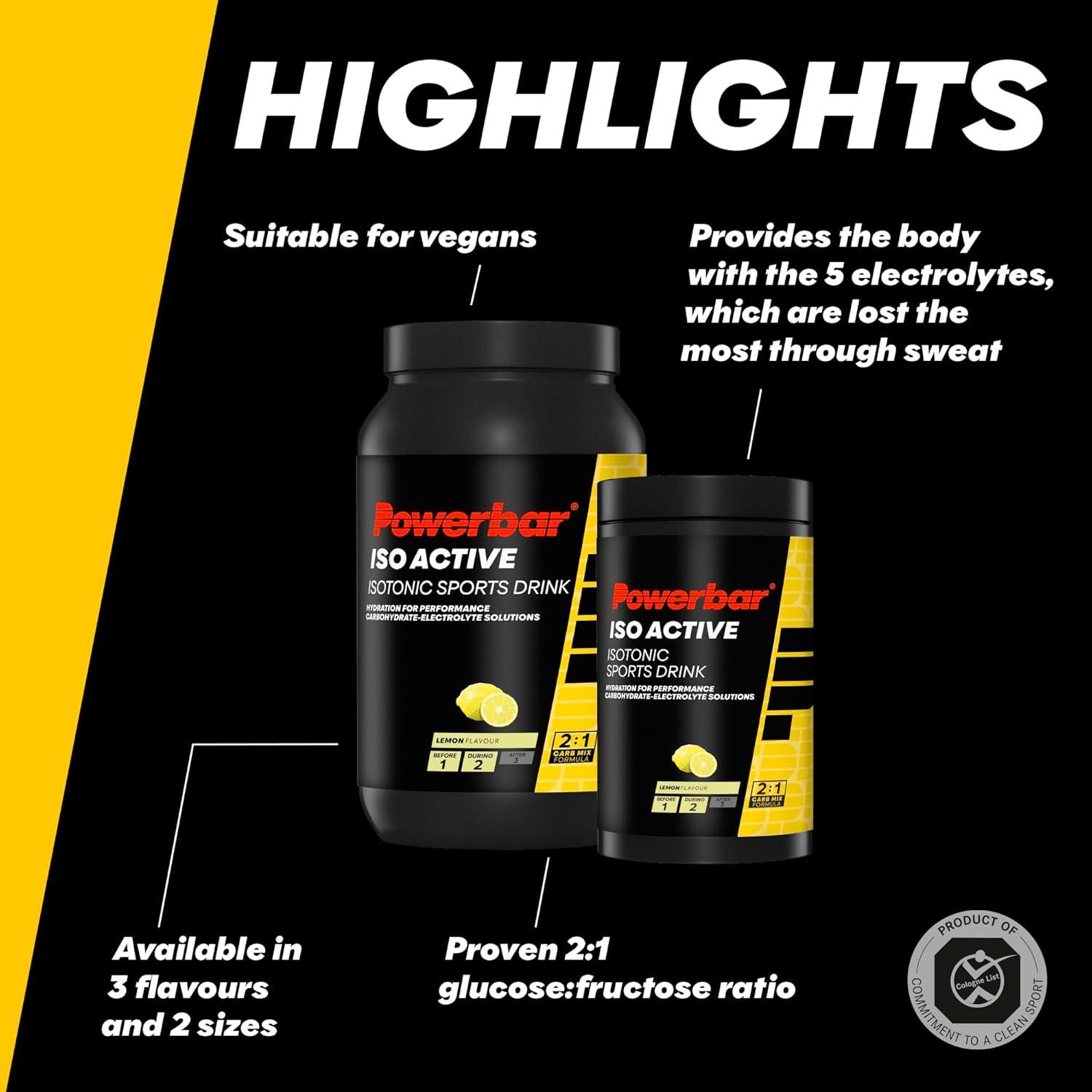 PowerBar Isoactive Lemon 600g - Isotonic Sports Drink with 5 ...
