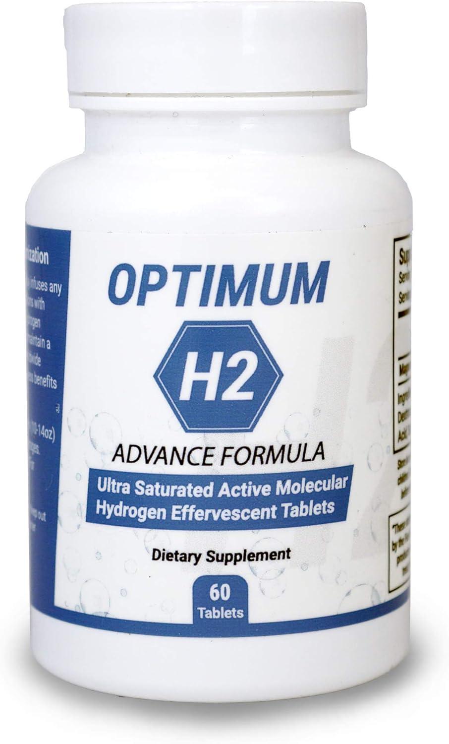 Qlife Optimum H2 Water Fizzy Tablets with Magnesium for Energy Recovery ...