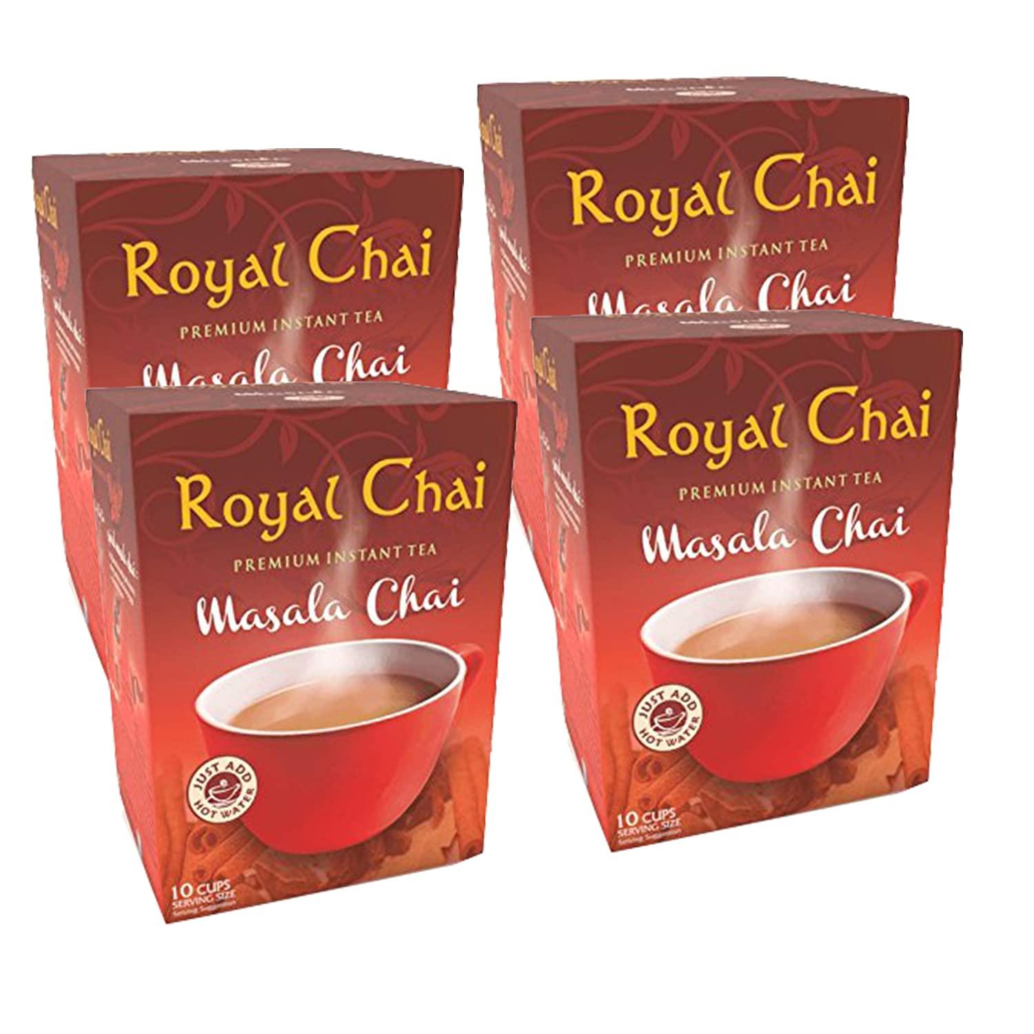 Royal Chai Premium Instant Tea Masala Sweetened 880g (4 x 220g) - Authentic Indian Flavor | Buy ...