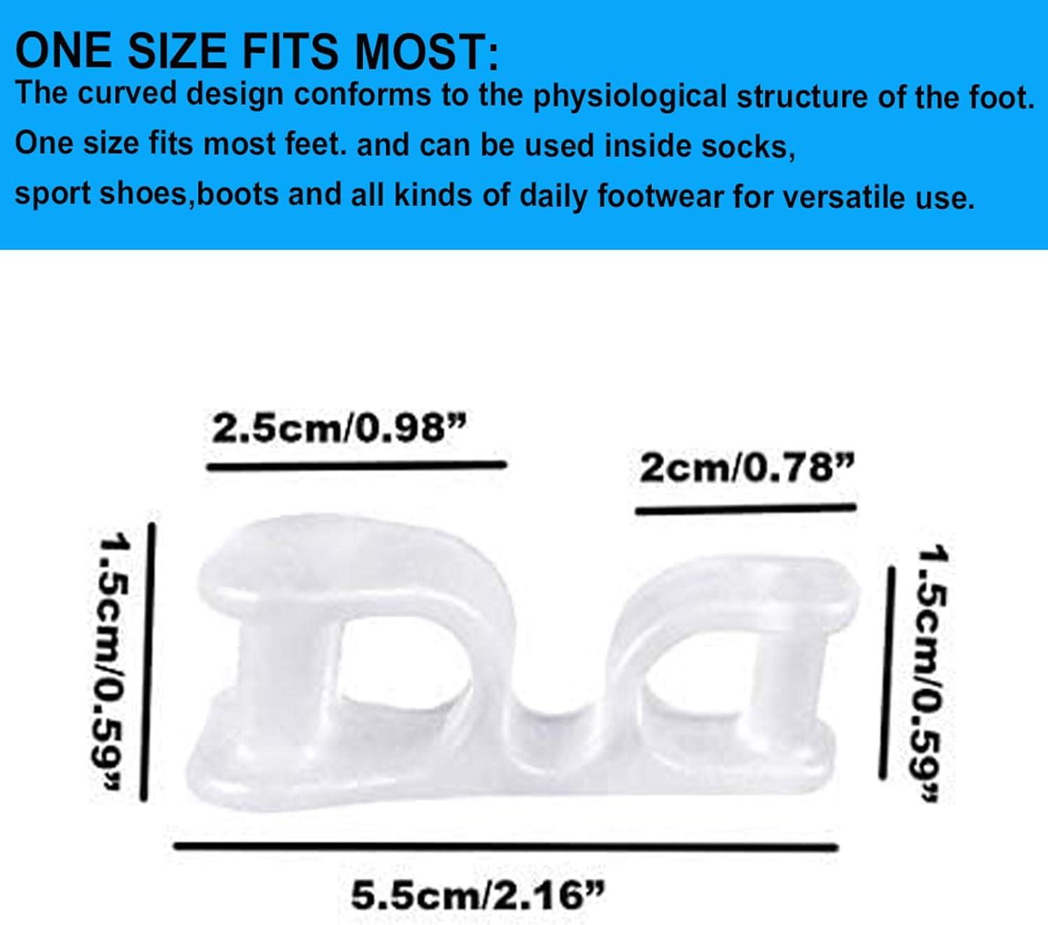 Mcvcoyh Gel Toe Separators Bunion Corrector 8 Pieces Toe Spreaders for ...