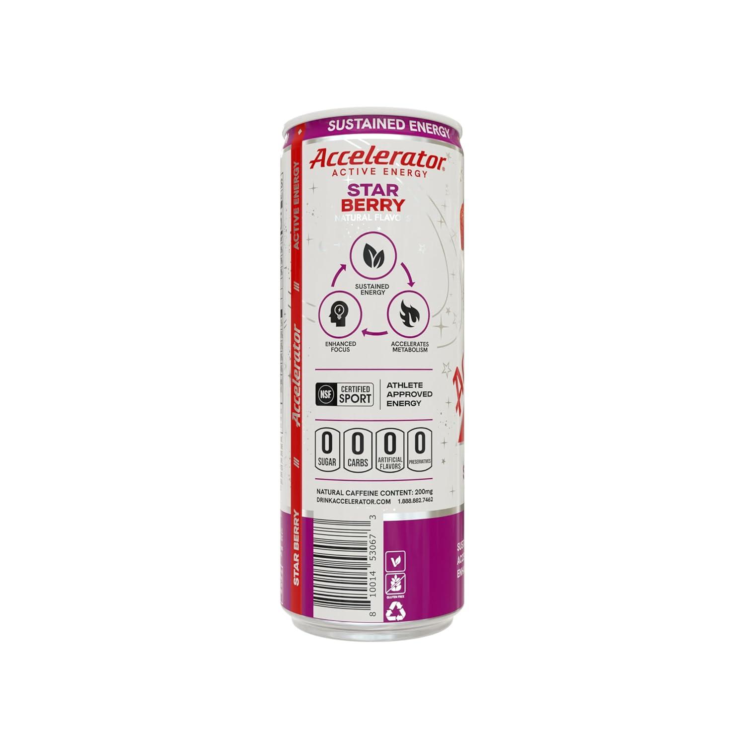 Buy A SHOC Accelerator Star Berry Energy Drink - 12 fl oz Can (Pack of ...