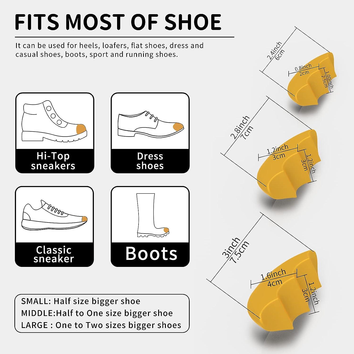 Shoe Fillers Toe Inserts for Loose Shoes - Men & Women (Half to One ...