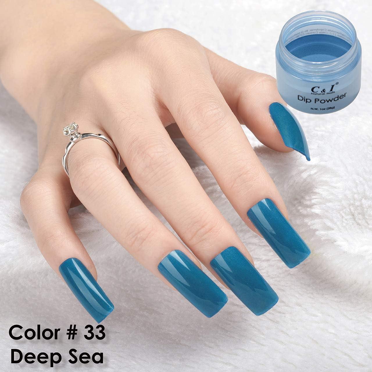 C & I Dipping Powder Powder Colour No. 033 Deep Sea Blue Colour System ...