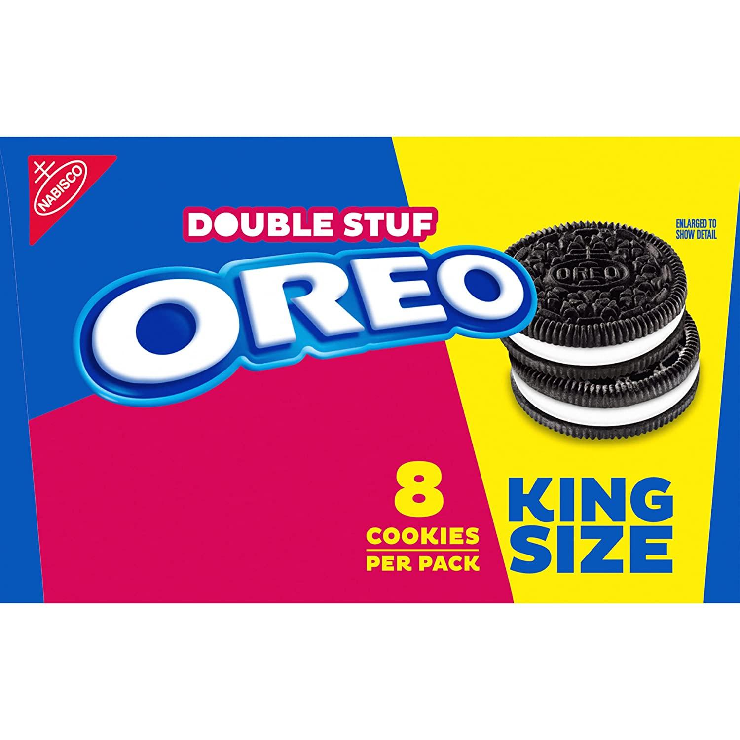 OREO Double Stuf Chocolate Sandwich Cookies 10 King Size Packs - Original Flavor 4.1oz/Pack ...