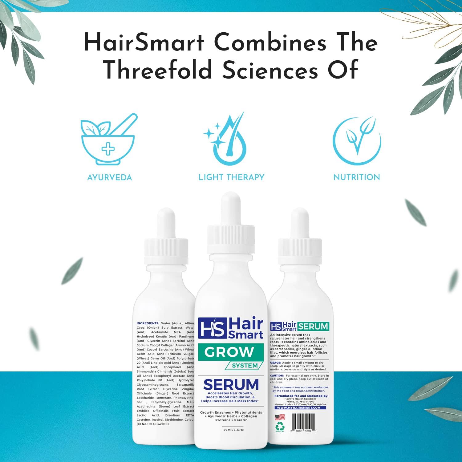 HairSmart Hair Growth Serum with Ayurvedic Herbs & Keratin | Accelerate ...