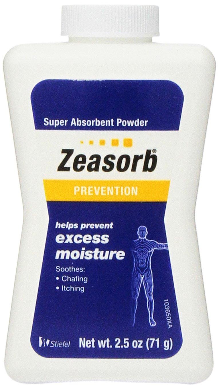 Zeasorb Prevention Super Absorbent Powder 2.5-Ounce Bottles - Pack of 2 ...