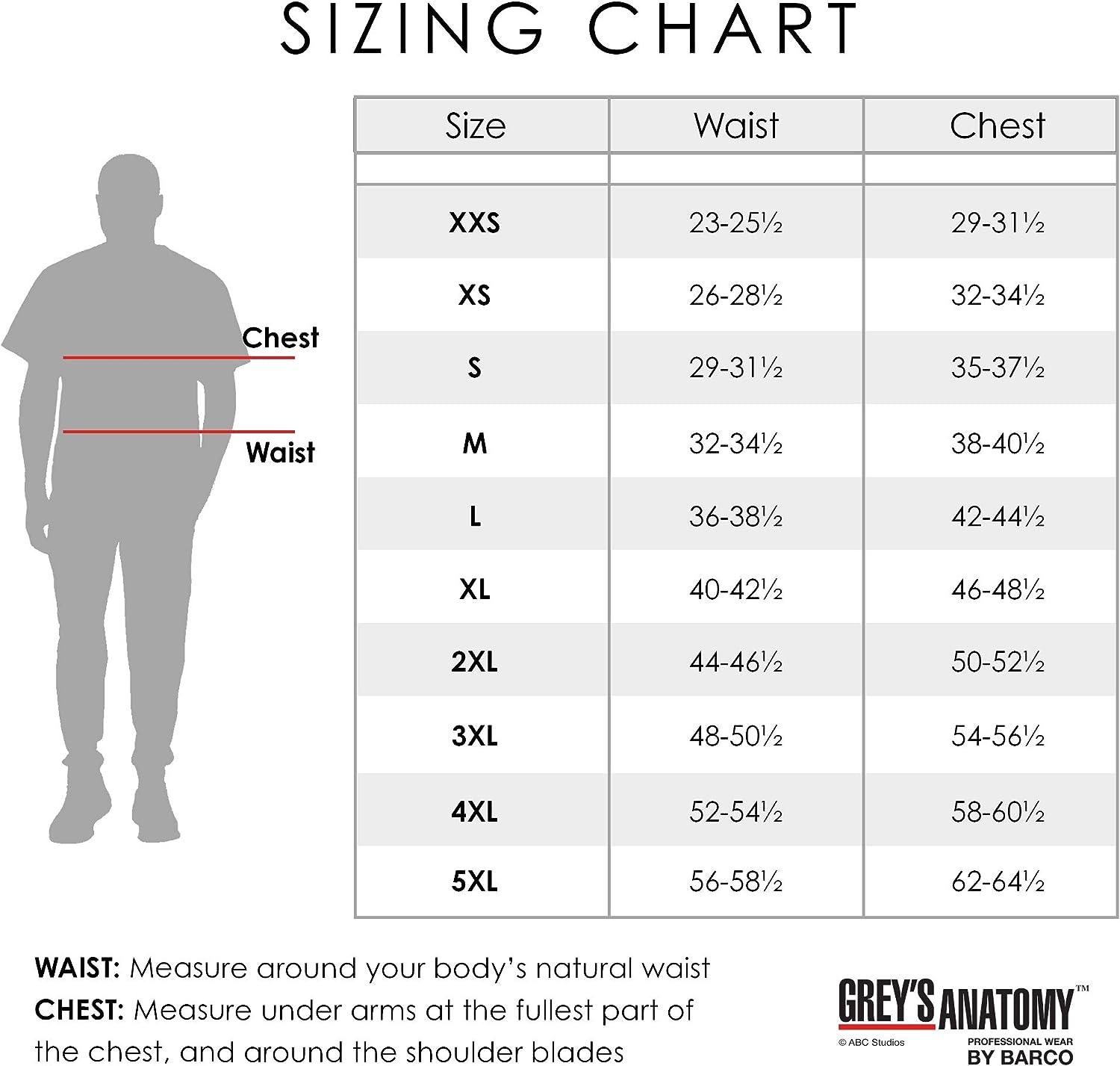 preston size chart