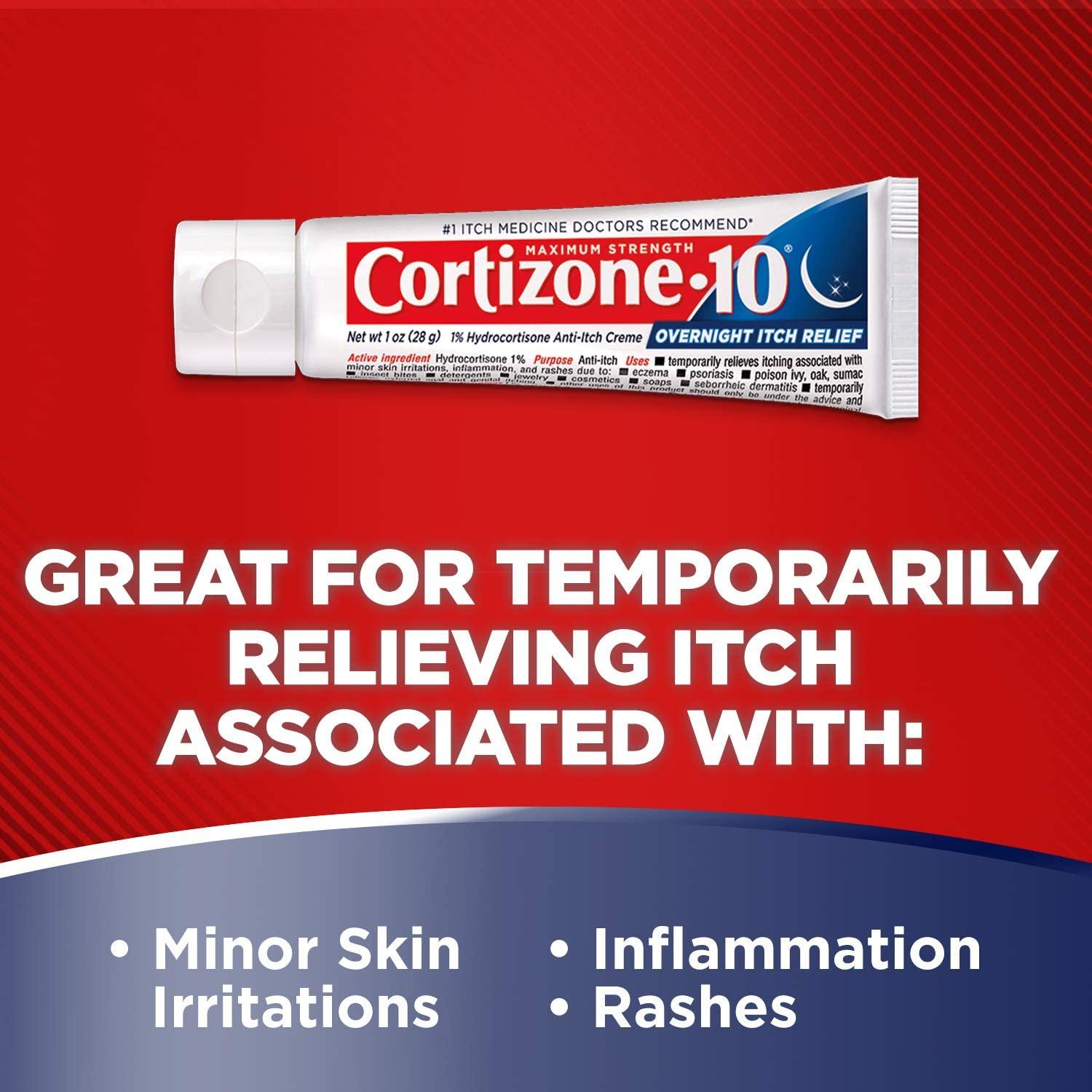 Cortizone 10 Maximum Strength Overnight Itch Relief Lavender Scent ...