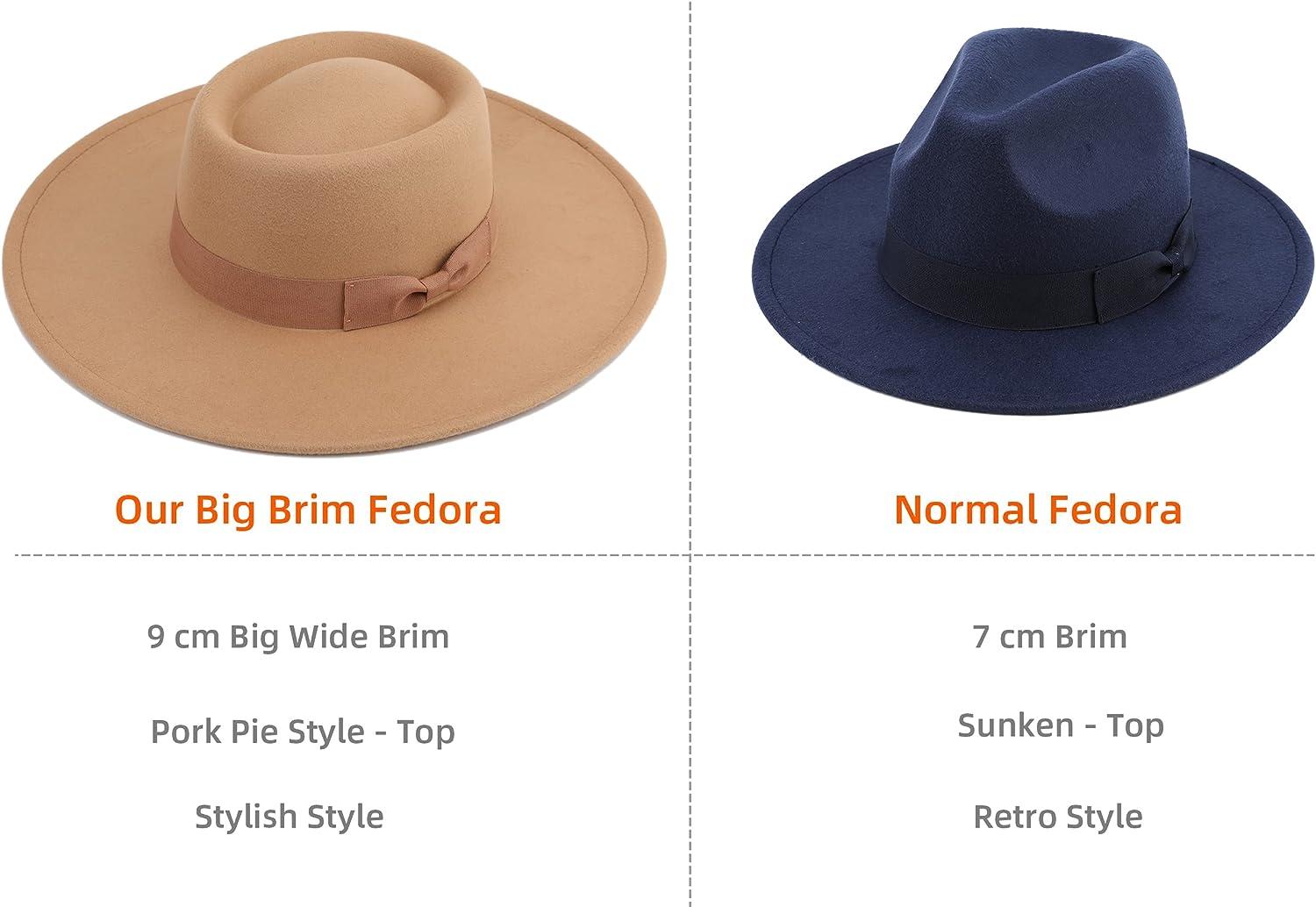 Pro Celia Women's Wide Brim Fedora Hat - Oval Rice | Buy Now with ...