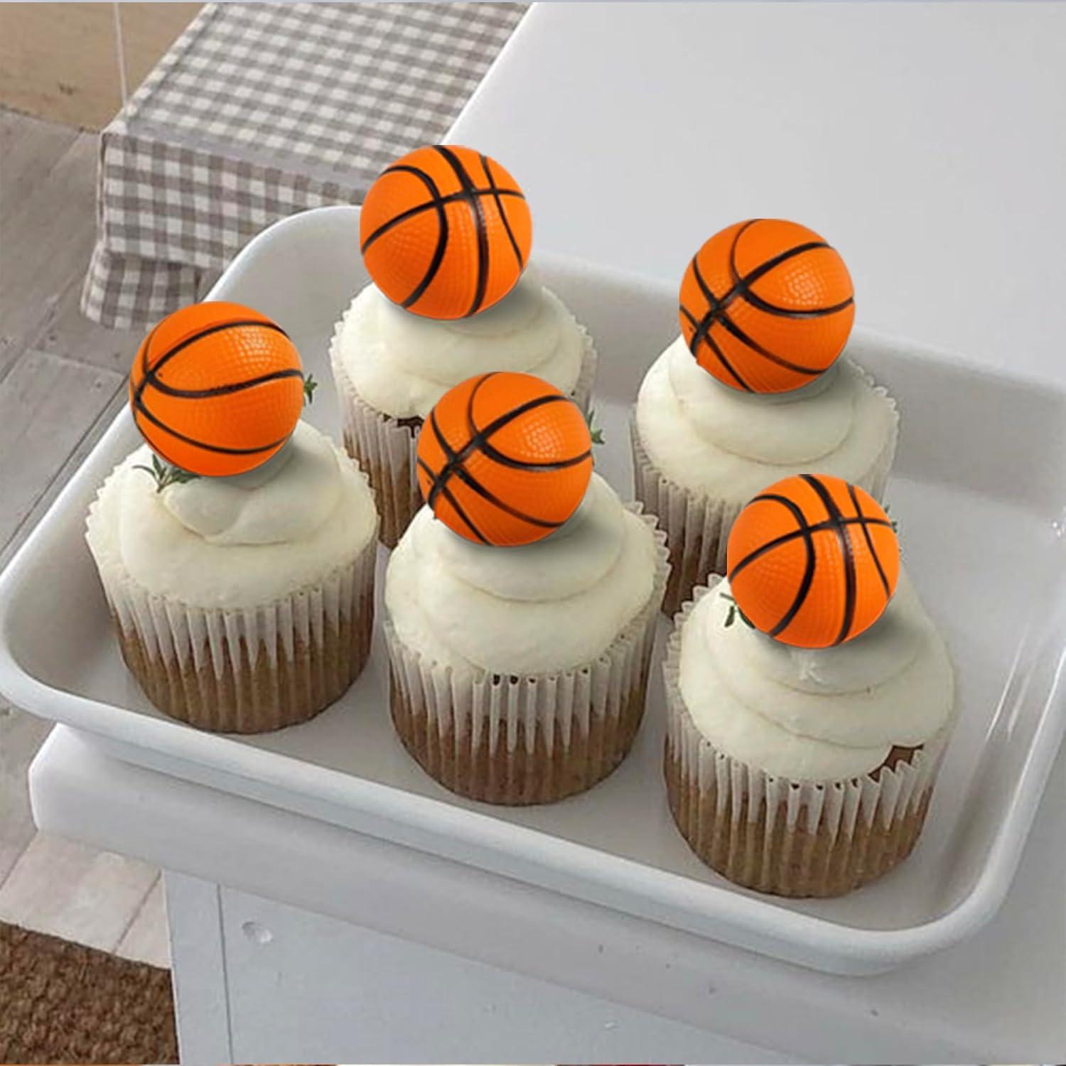 12 Pack Basketball Cupcake Toppers Basketball Player Basketball Apparel ...