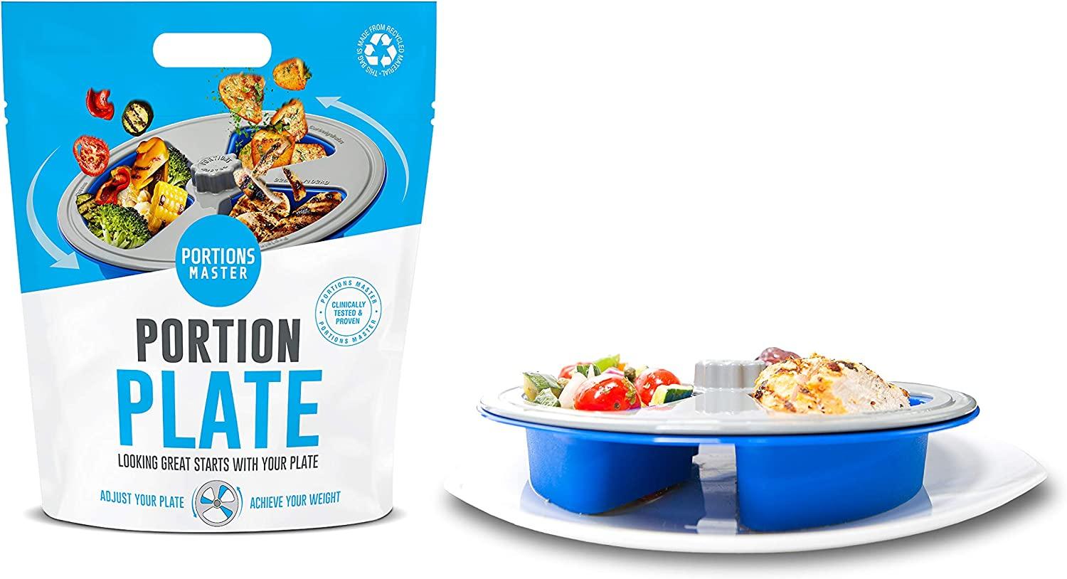 Portions Master All in One Plate - Diet Weight Loss Aid for Food ...