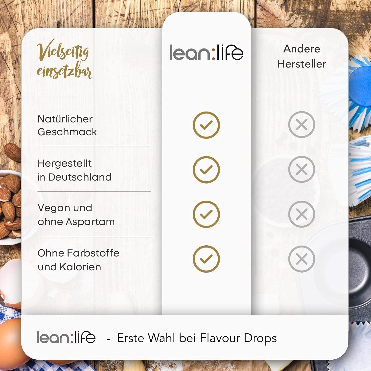 Lean Life Flavor Drops 30ml - Sugar-Free Butter Biscuit Aroma | Low ...