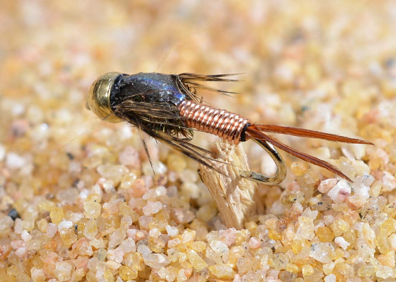 Mustad Signature Fly Hooks Nymph Fly Assortment - 57 Fishing Flies in ...