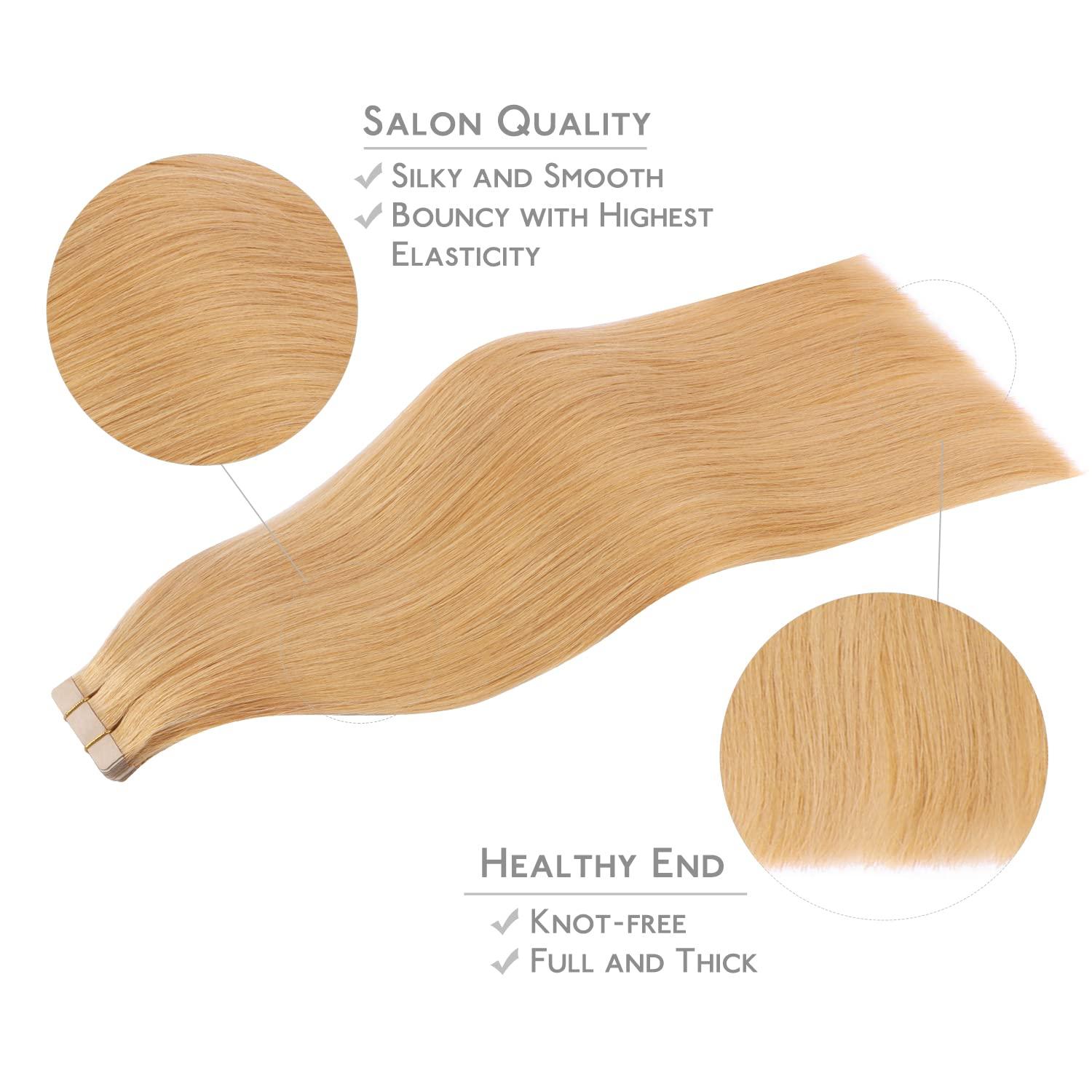 Buy If Salife 20PCs 60g 26 inch Real Hair Tape Extensions - Invisible ...