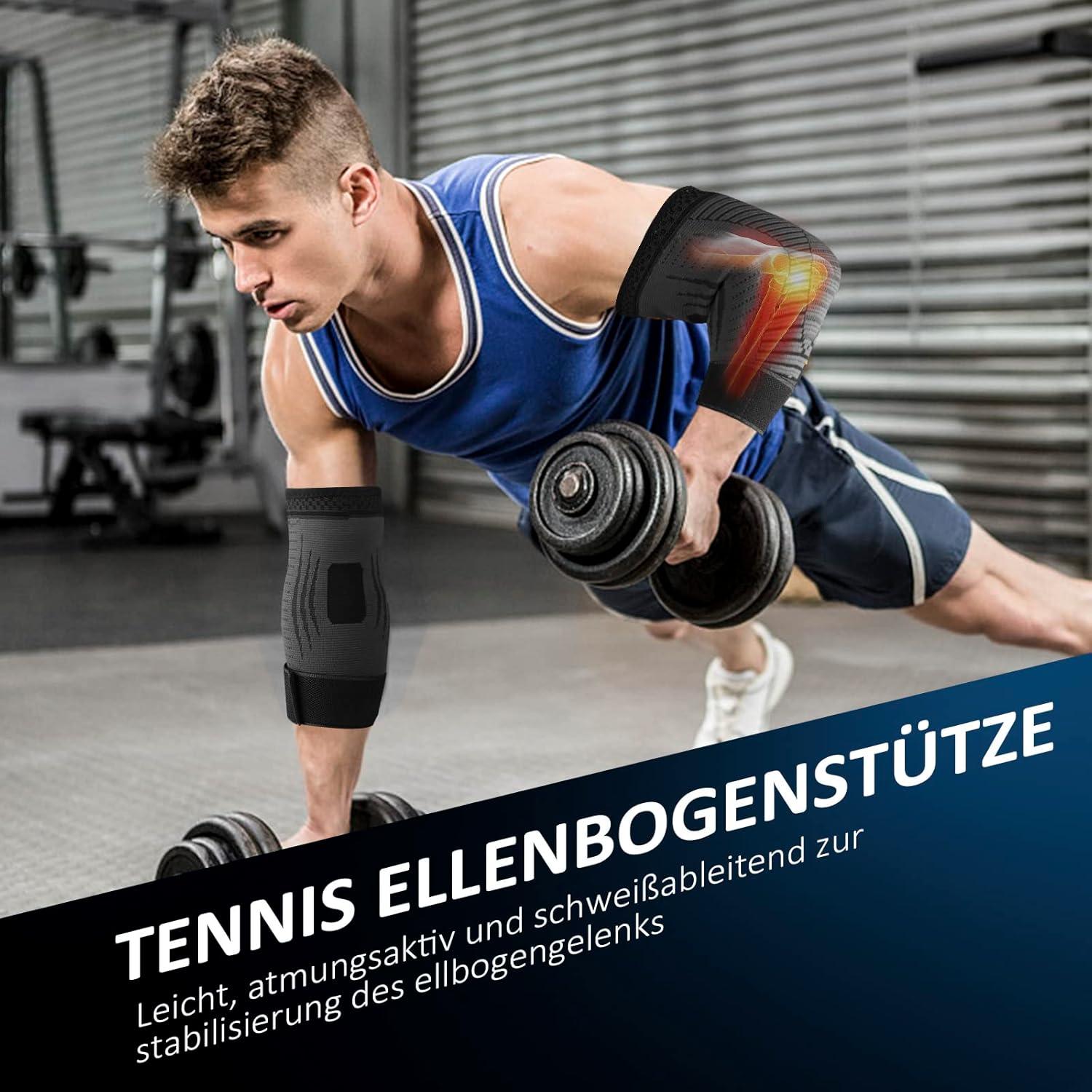 Ellenbogen Bandage - Adjustable Compression Elbow Support for Men ...