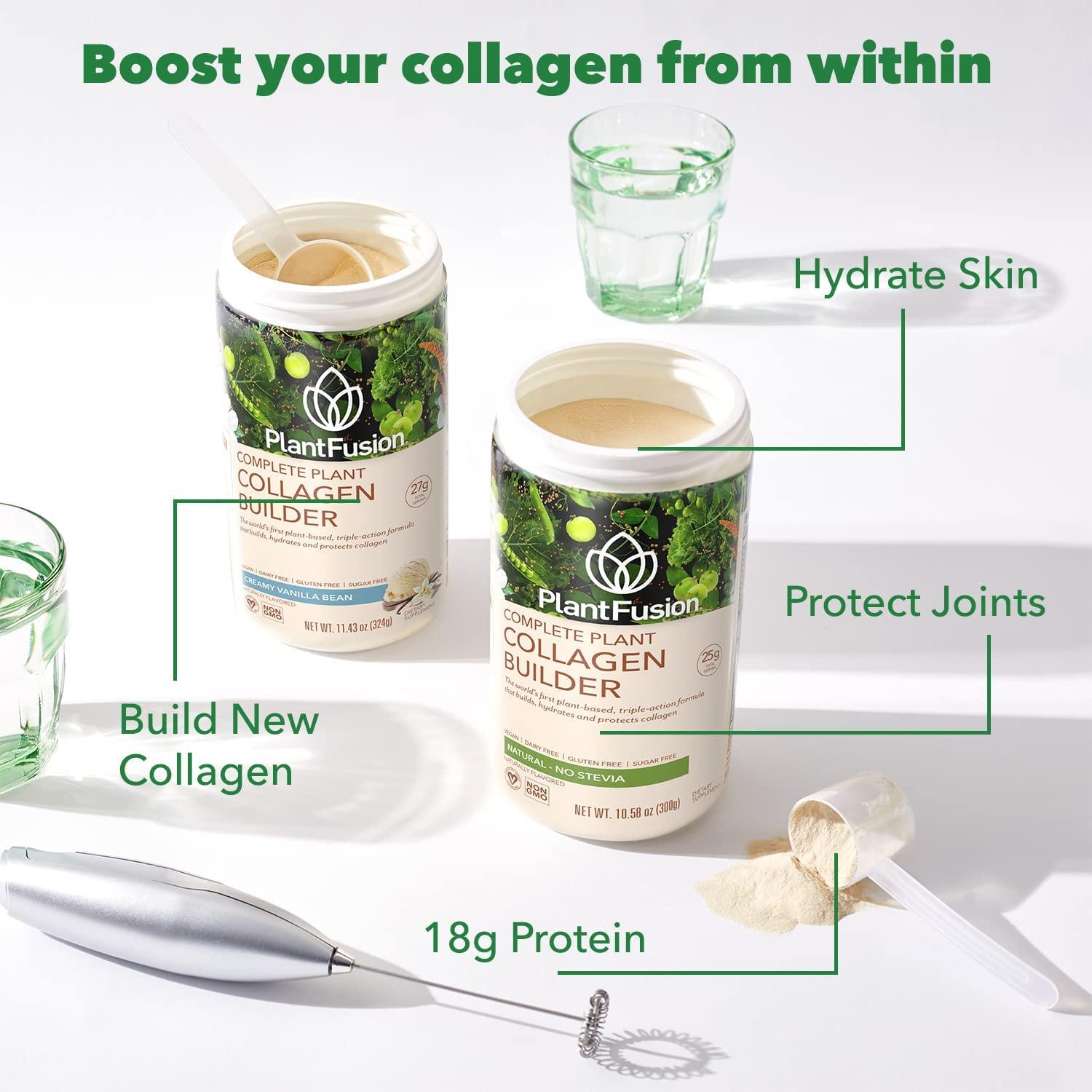 PlantFusion Vegan Collagen Powder - Plant-Based Protein for Hair, Skin ...