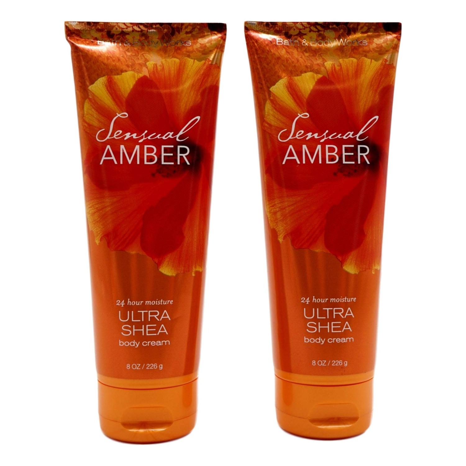 Bath and Body Works Sensual Amber Triple Moisture Body Cream 8 oz - 2 Pack | Buy Now with ...