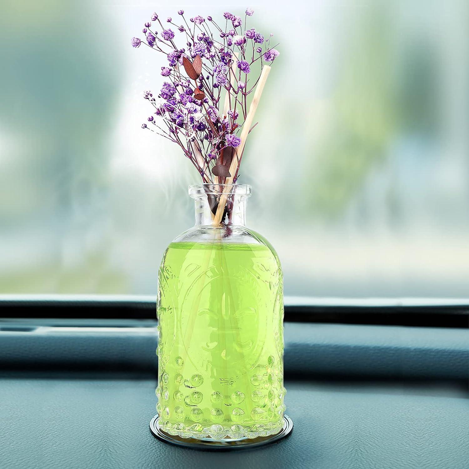 Glass Diffuser Bottles Set - 4 Empty Reed Diffuser Bottles for ...