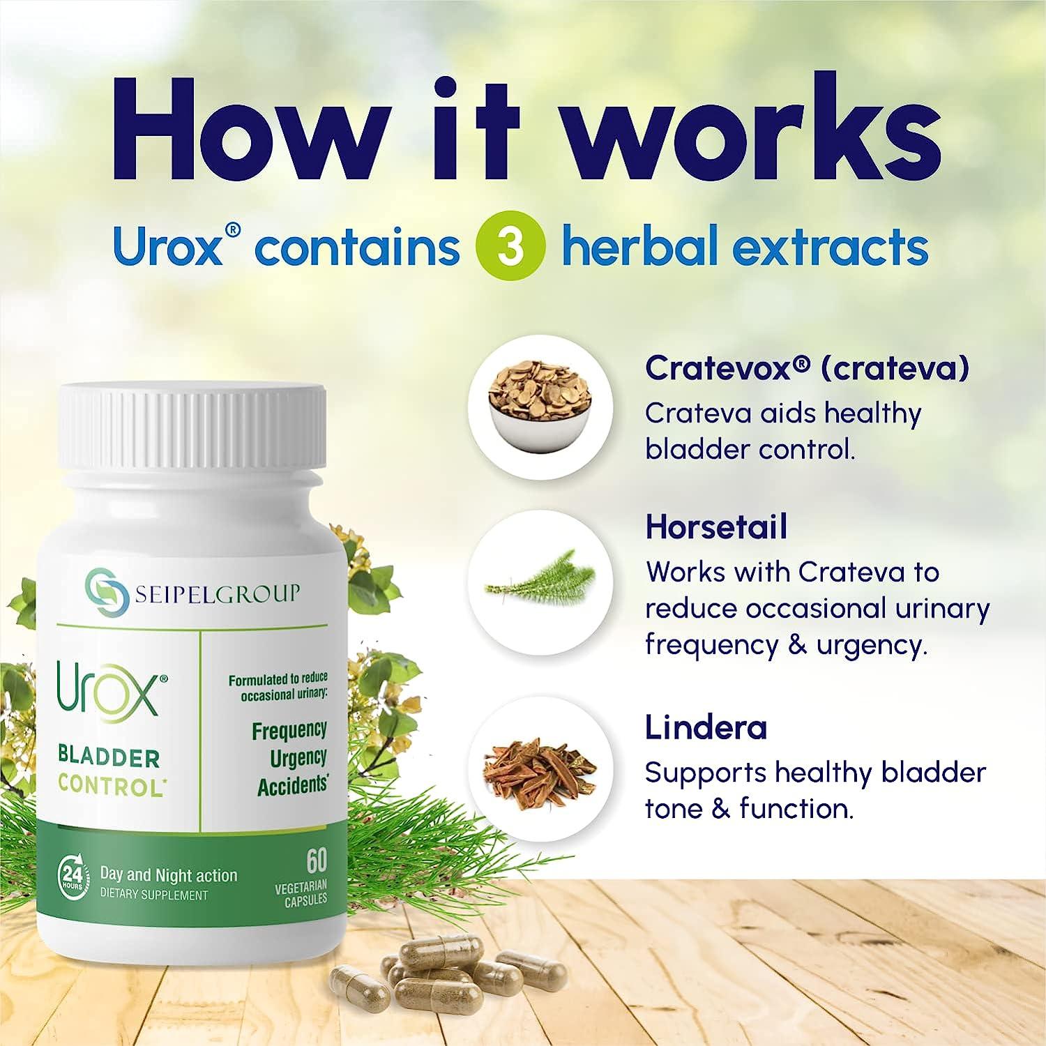 UROX Bladder Control Supplement for Men & Women - Reduce Urinary ...
