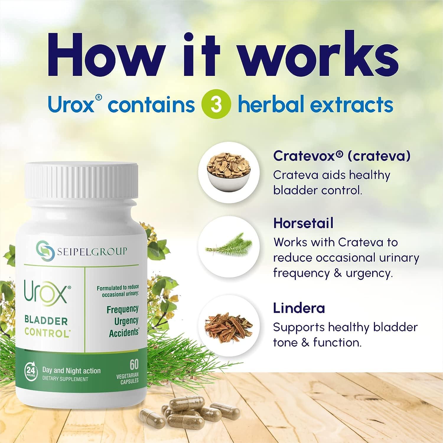 UROX Bladder Control Supplement for Men & Women - Reduce Urinary ...