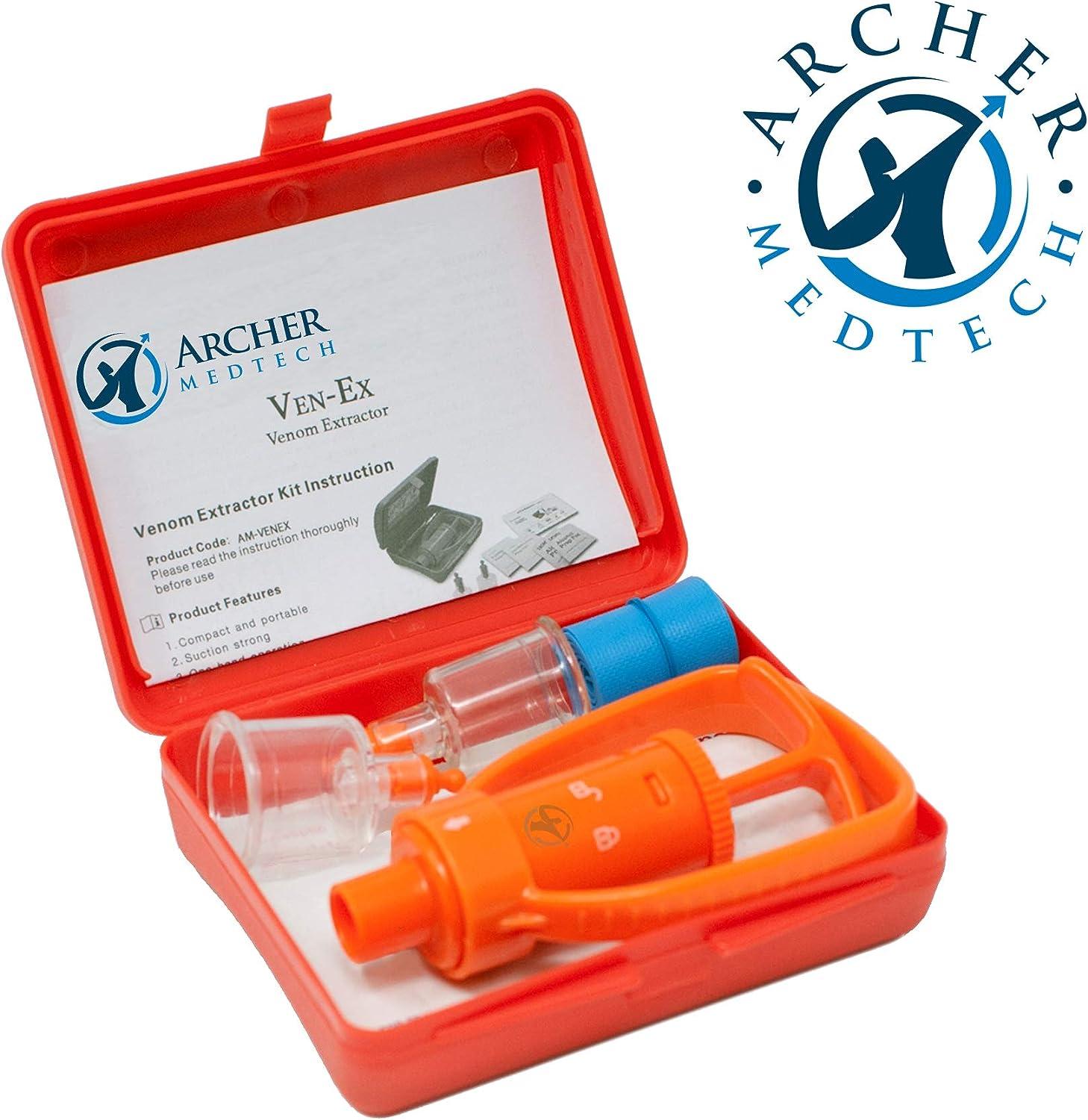 Ven-Ex Snake Bite & Bee Sting Kit with CPR Face Shield | Venom ...