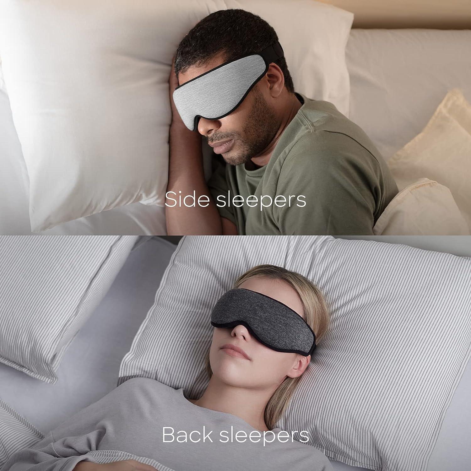 OSTRICH PILLOW 3D Ergonomic Eye Mask - Midnight Grey | Adjustable Shape ...