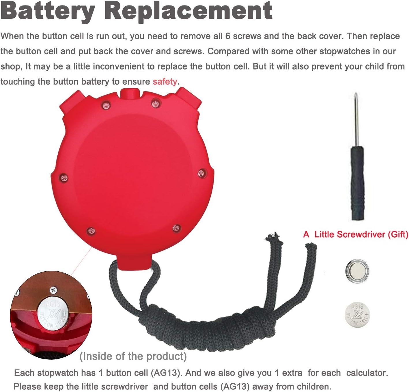 Large Screen Digital Stopwatch - Handheld Count Up Timer with Calendar Clock Function | Buy Now ...