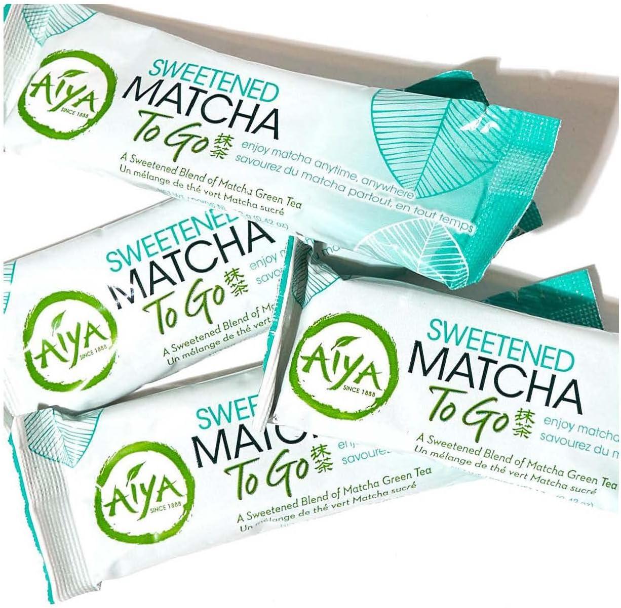 Aiya Sweetened Matcha To Go Stick 8 x 12g packets 2 Pack | Buy Now with ...