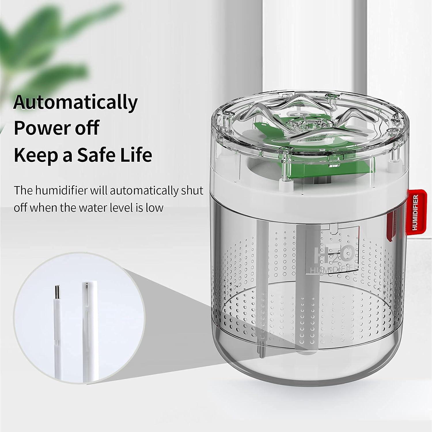 SmartDevil 500ml Cool Mist Air Humidifier with Night Light - Whisper ...