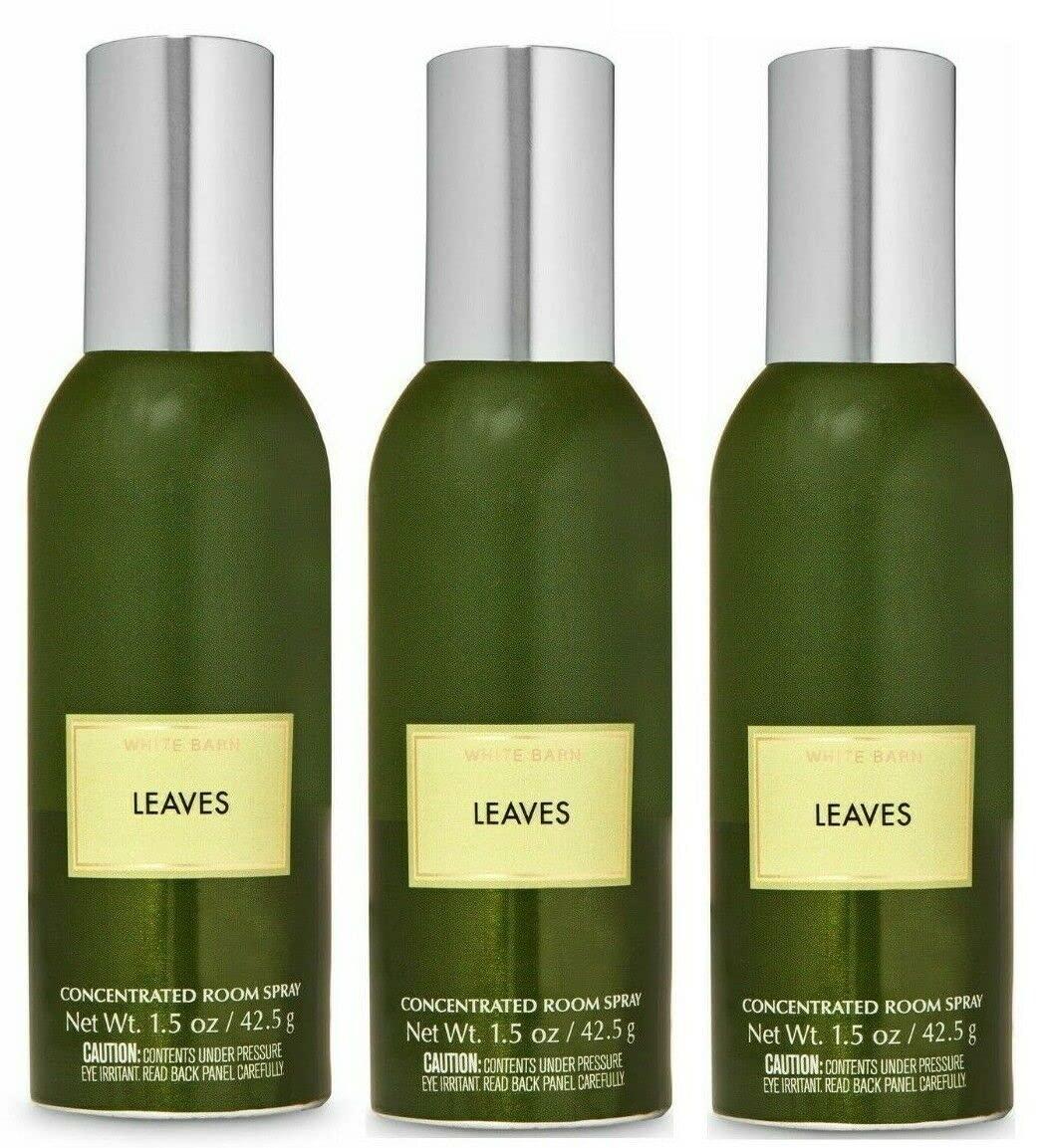 White Barn LEAVES 3-PACK Concentrated Room Spray 1.5 Ounce-Bath and ...