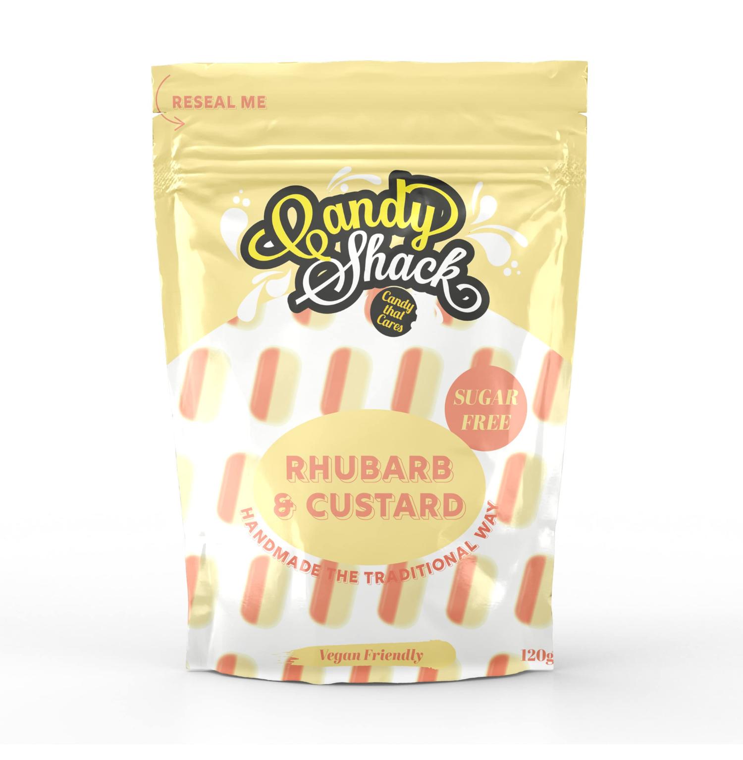 Candy Shack Sugar Free Rhubarb and Custard 120g - Delicious and guilt ...