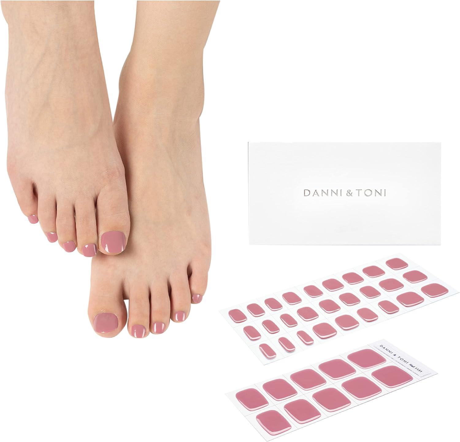 Danni & Toni Half Hardened Gel Nail Foils - Soft Blush Pink Monochrome ...