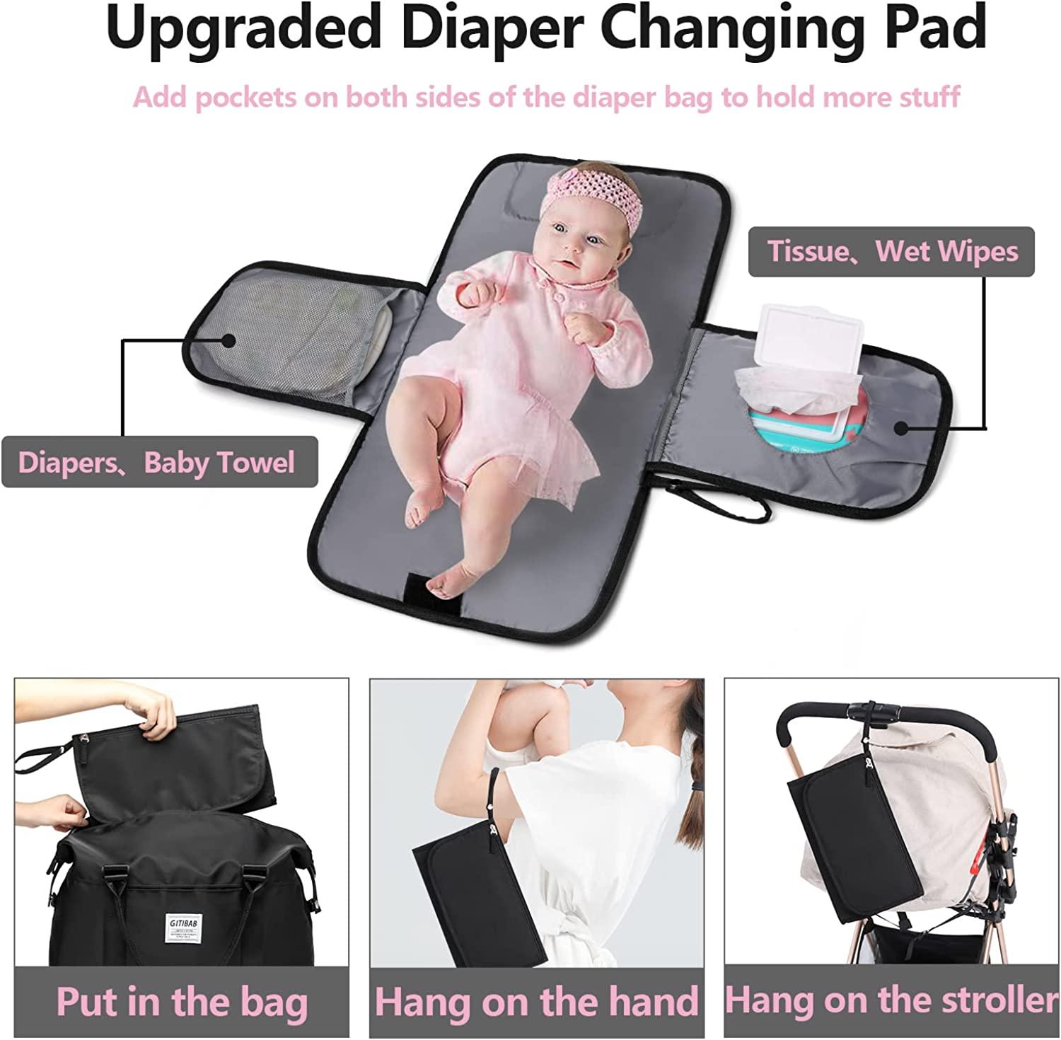 Mommy Hospital Bag Set - Diaper Tote & Maternity Gift for Newborn, Baby ...