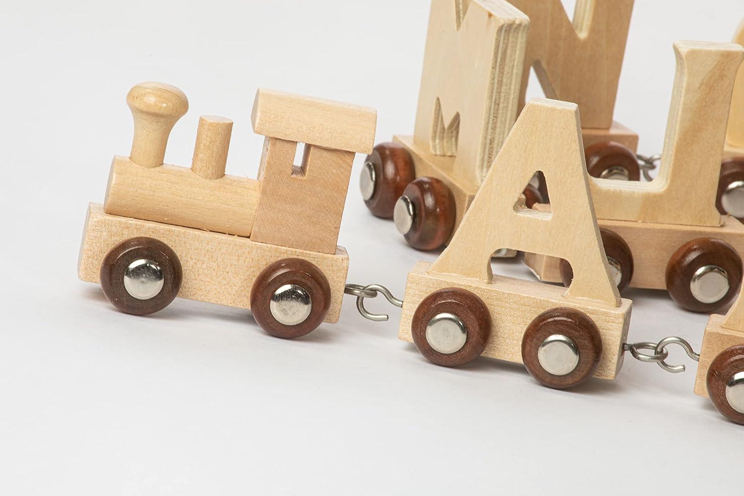 SOTAF Wooden Name Train - Personalized Gift Idea for Birthdays Easter ...