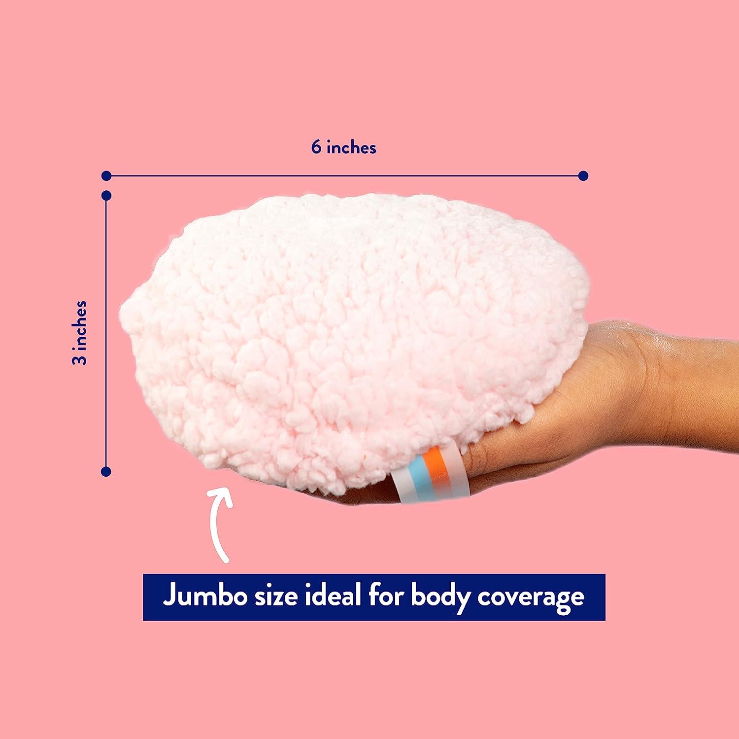 Oversize Megababe Dust Puff Body Powder Applicator | 6x3 Powder Puff ...