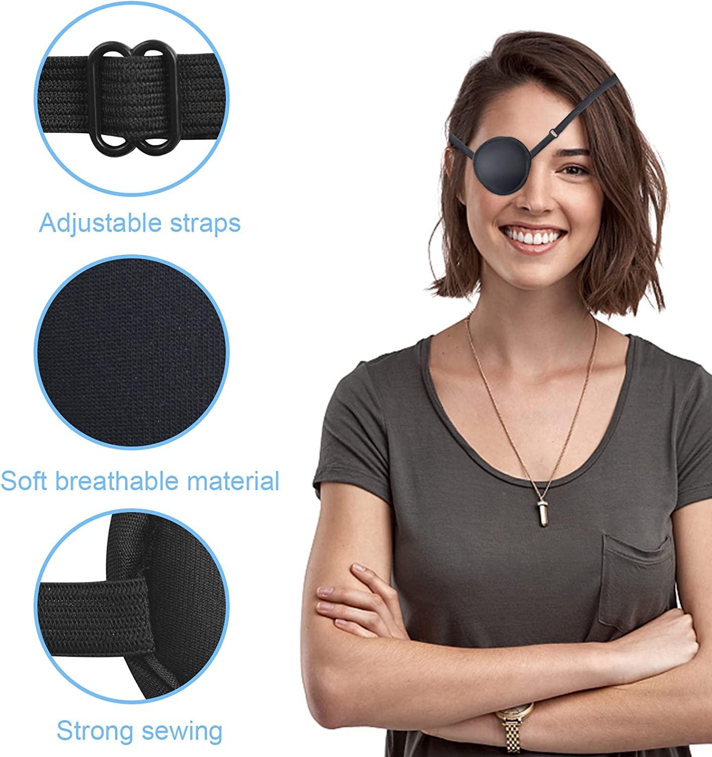 2 Pack Soft 3D Lazy Eye Patches for Adults and Kids - Adjustable Eye ...