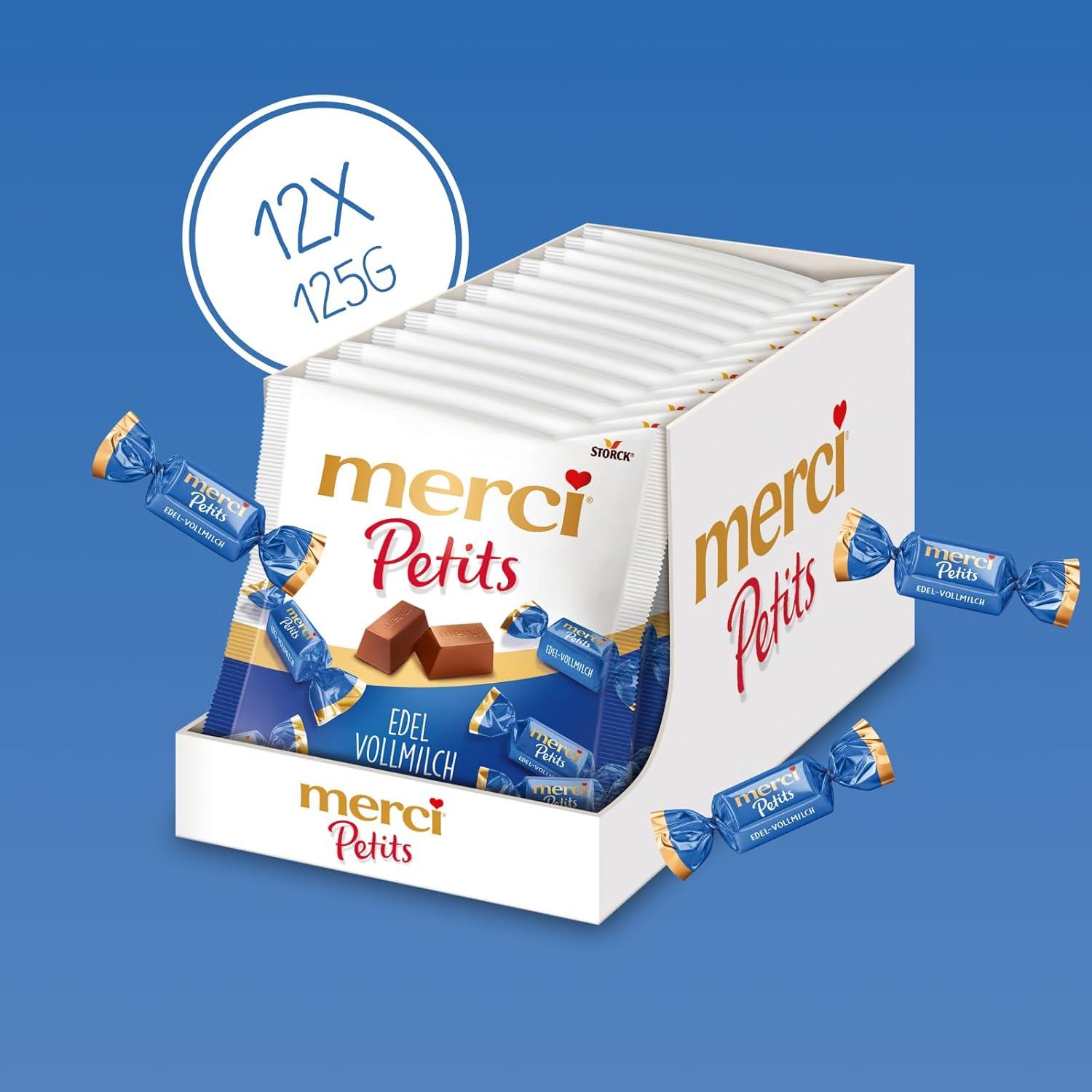 Buy merci Petits Fine Whole Milk Chocolate - 12 x 125g | Gourmet Small ...