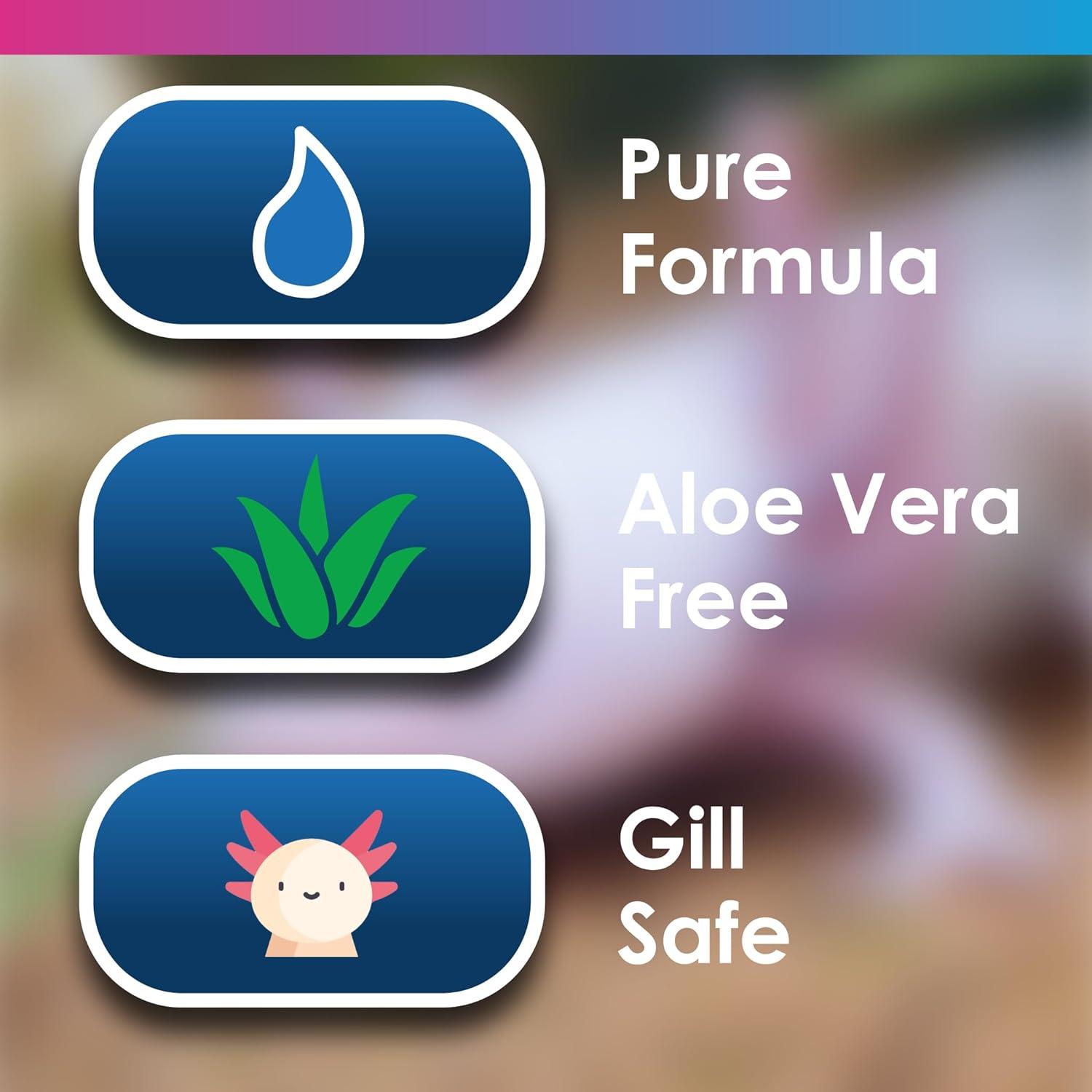 NT Labs AxoSafe For Axolotl Aquariums Removes Chlorine Halogens Chloramine Free From Aloe Vera ...