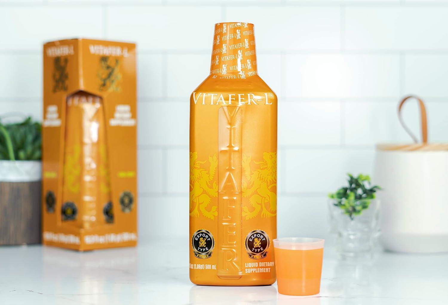 Vitafer-L Gold Liquid Multivitamin Supplement for Men and Women - 500ml ...